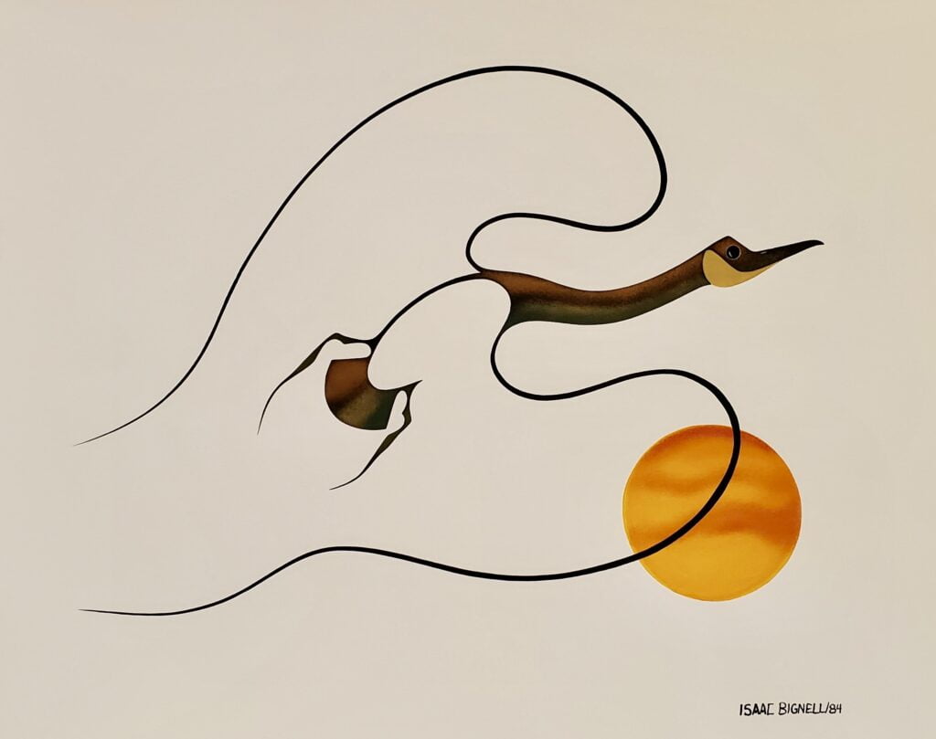 Flying Goose (Framed) - Bay Of Spirits Gallery